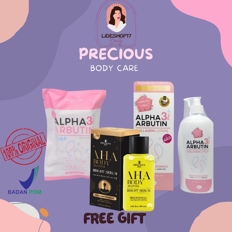 Jual Paket Body Booster AHA body booster dan Precious Skin Alpha ...