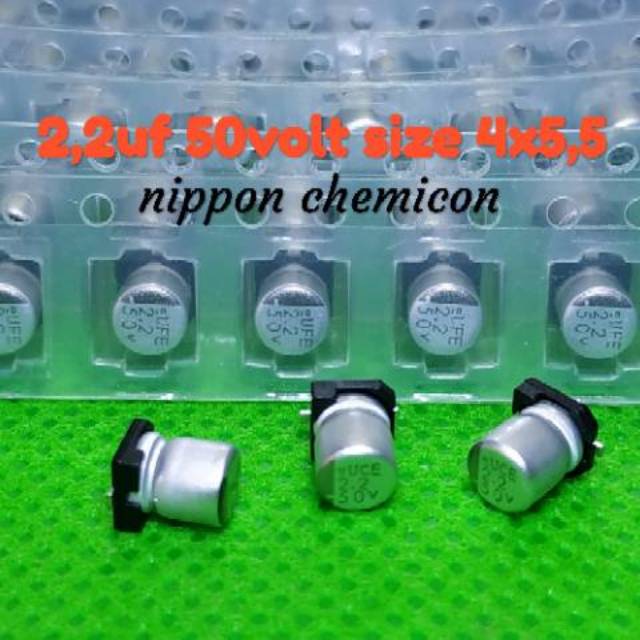 Jual Solid kapasitor capasitor elko elco SMD 2.2uf 50v 2.2 uf 50volt ...