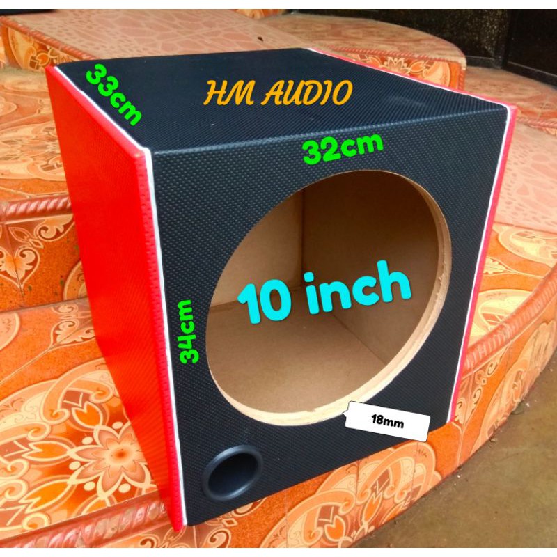 Jual Box speaker 10 inch Box Subwofer 10 inch kotak mdf tebal bungkus ...