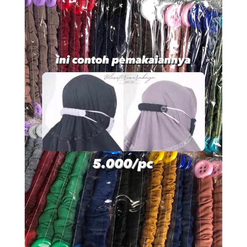 Jual [BS 461] Jepit Pengait Kaitan Tali Strap Masker Hijab Hook Mask ...