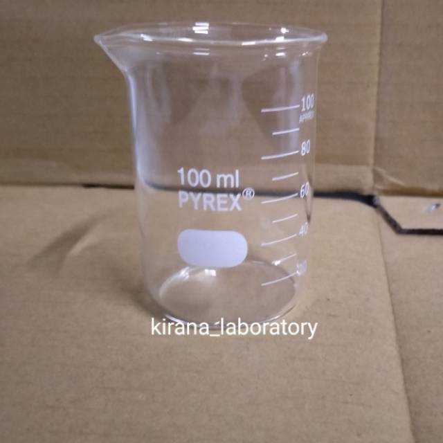 Jual Beaker Glass - Gelas Kimia 100ml Pyrex Class A - Alat laboratorium ...