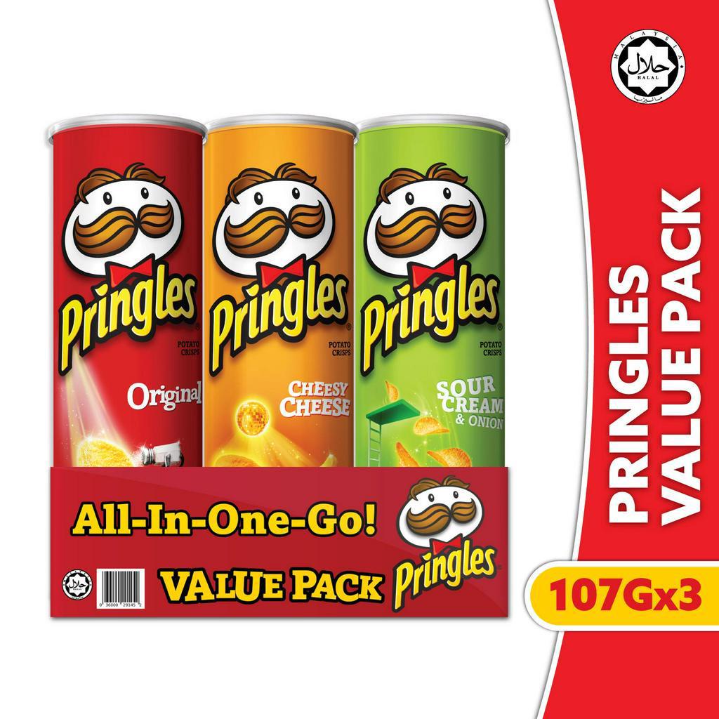 Jual Pringles Value Pack 3 x 107 gr | Shopee Indonesia