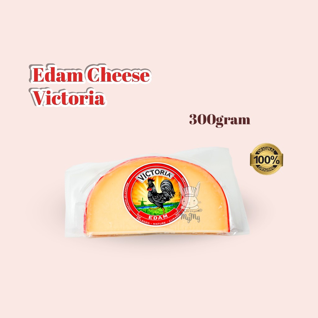 Jual De Jongs Cheese Edam Portion Keju Apel Edam Cheese Victoria 300 gram | Shopee Indonesia