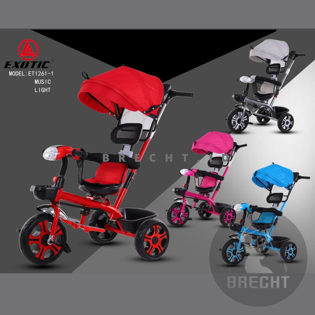 Jual Sepeda Anak Roda Tiga Rotor Exotic BMX 1261-1 Baby Stroller ...