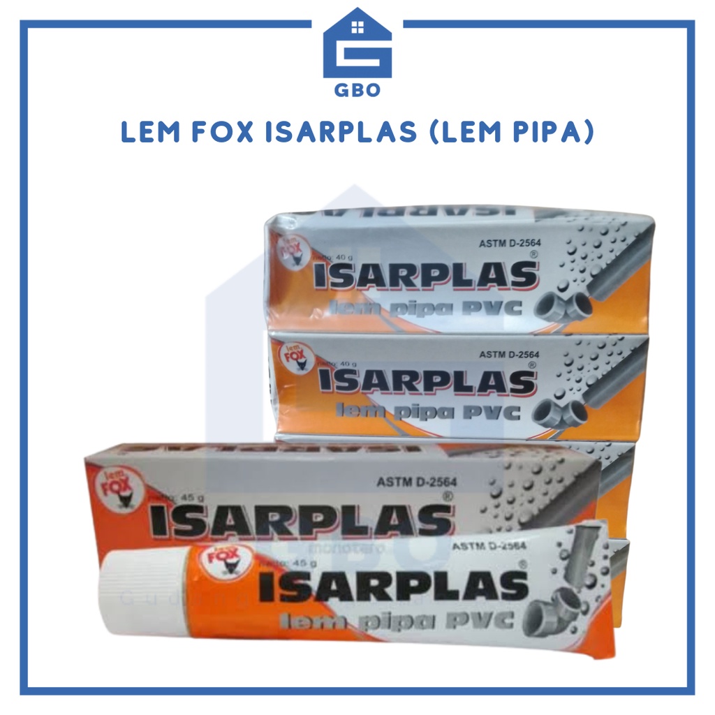 Jual LEM ISARPLAS 40 GR - LEM FOX ISARPLAS - LEM PIPA PVC | Shopee ...