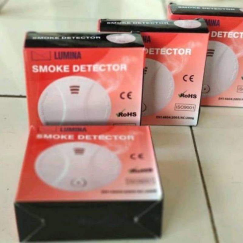 Jual READY STOCK SMOKE DETECTOR MERK LUMINA TYPE ROHS (pakai baterai ...