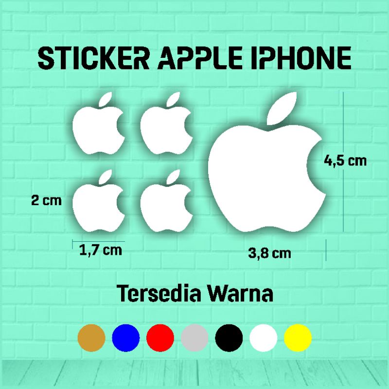 Jual sticker Apple iPhone cutting stiker HP laptop motor mobil | Shopee ...