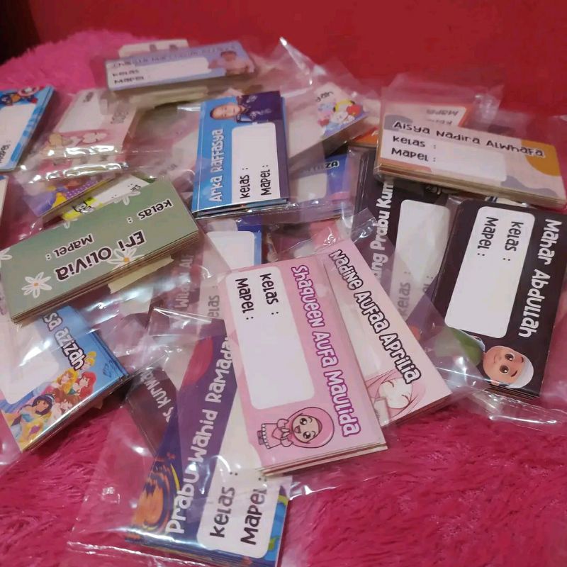 Jual LABEL NAMA BUKU PELAJARAN | Shopee Indonesia