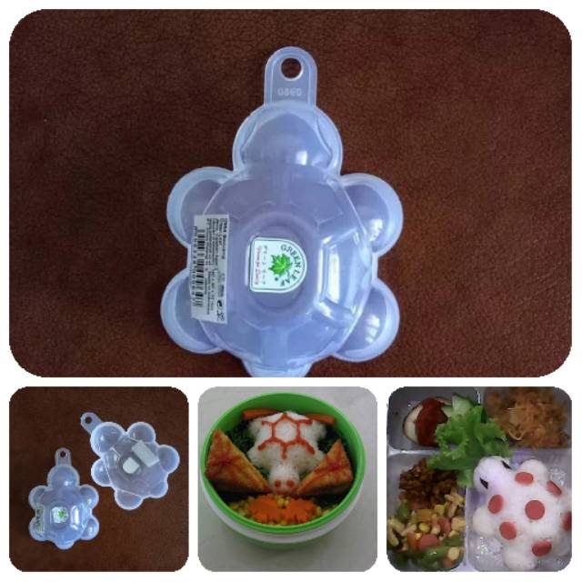 Jual Cetakan nasi bento kura-kura puding jelly coklat turtle | Shopee ...