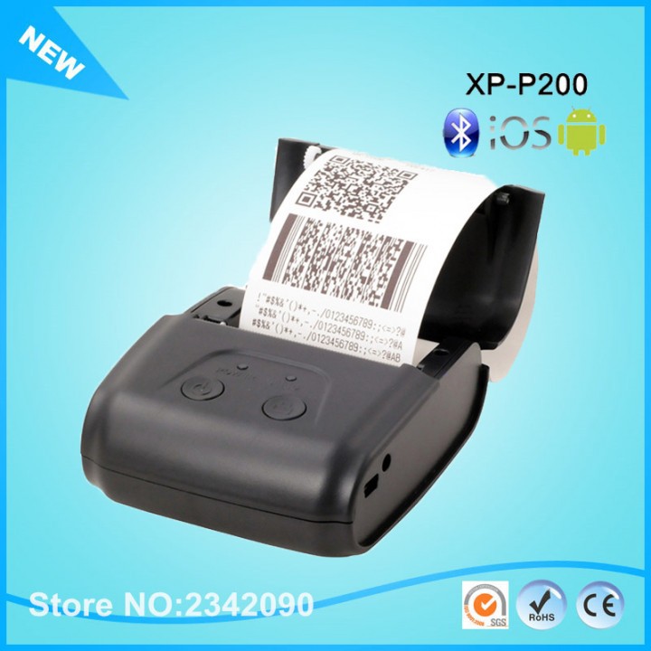 Jual Mini Bluetooth Printer XPRINTER XP-P200 BT Bluetooth USB Port 58mm Thermal Receipt CCM434 ...