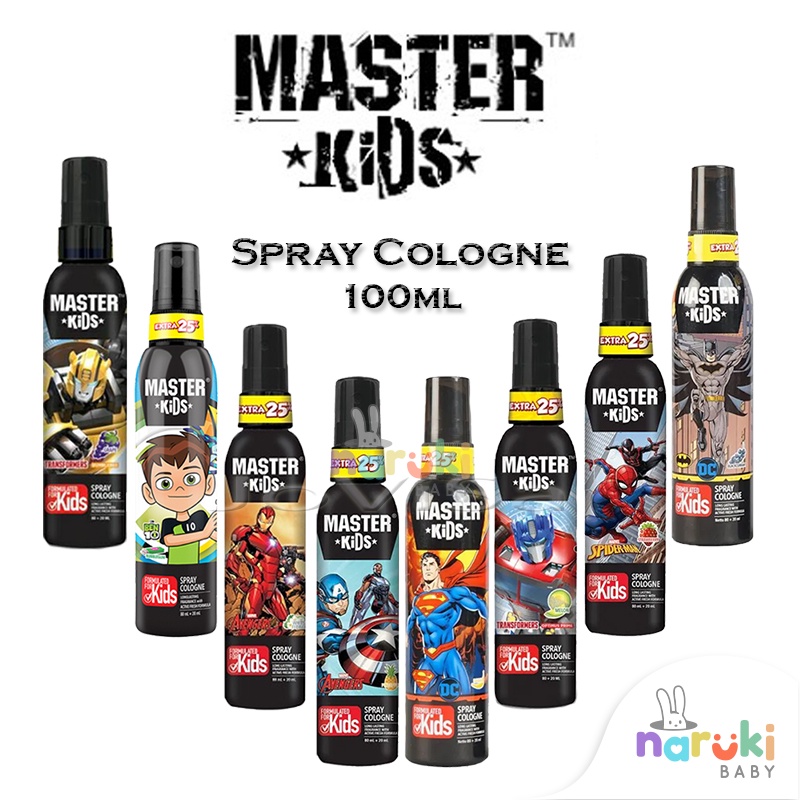 Jual Master Kids Spray Cologne 100ml Parfum Superhero Anak | Shopee ...