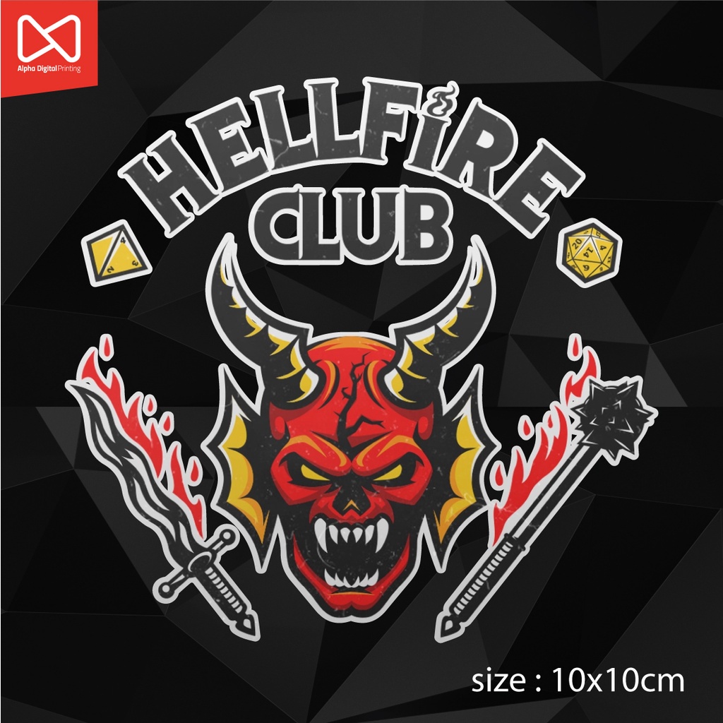 Jual Sticker Hellfire Club Stranger Things | Shopee Indonesia