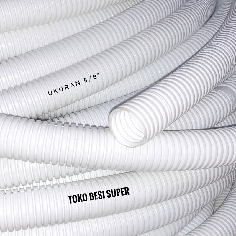 Jual Selang Spiral warna Putih ukuran 5/8" (16mm) untuk pembuangan air ...