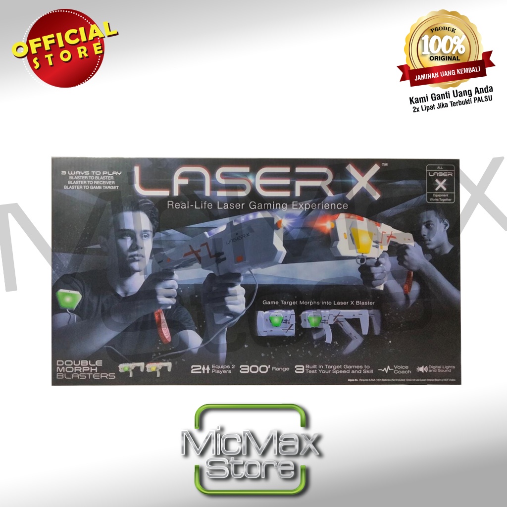 Jual Laser X Real Life Double Morph blasters Gaming Experience 88042 | Shopee Indonesia