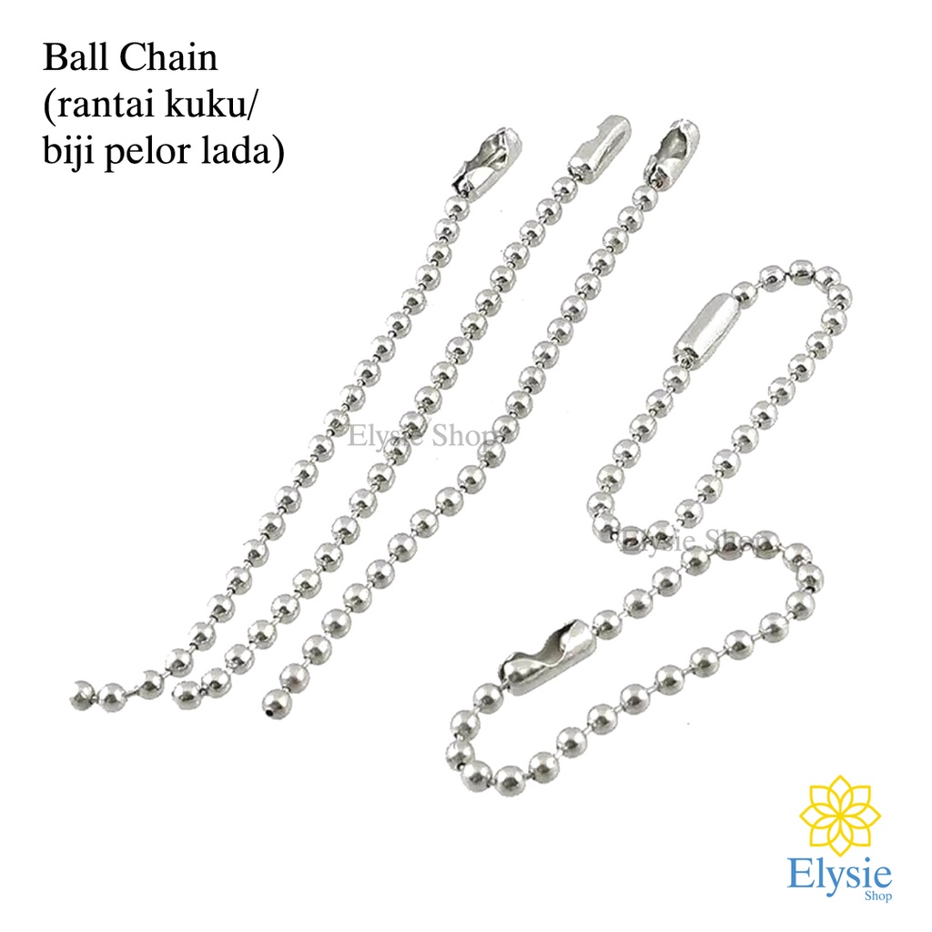 Jual Ball Chain DIY (5pcs) - Rantai Kuku - Biji Pelor Lada - 10cm ...
