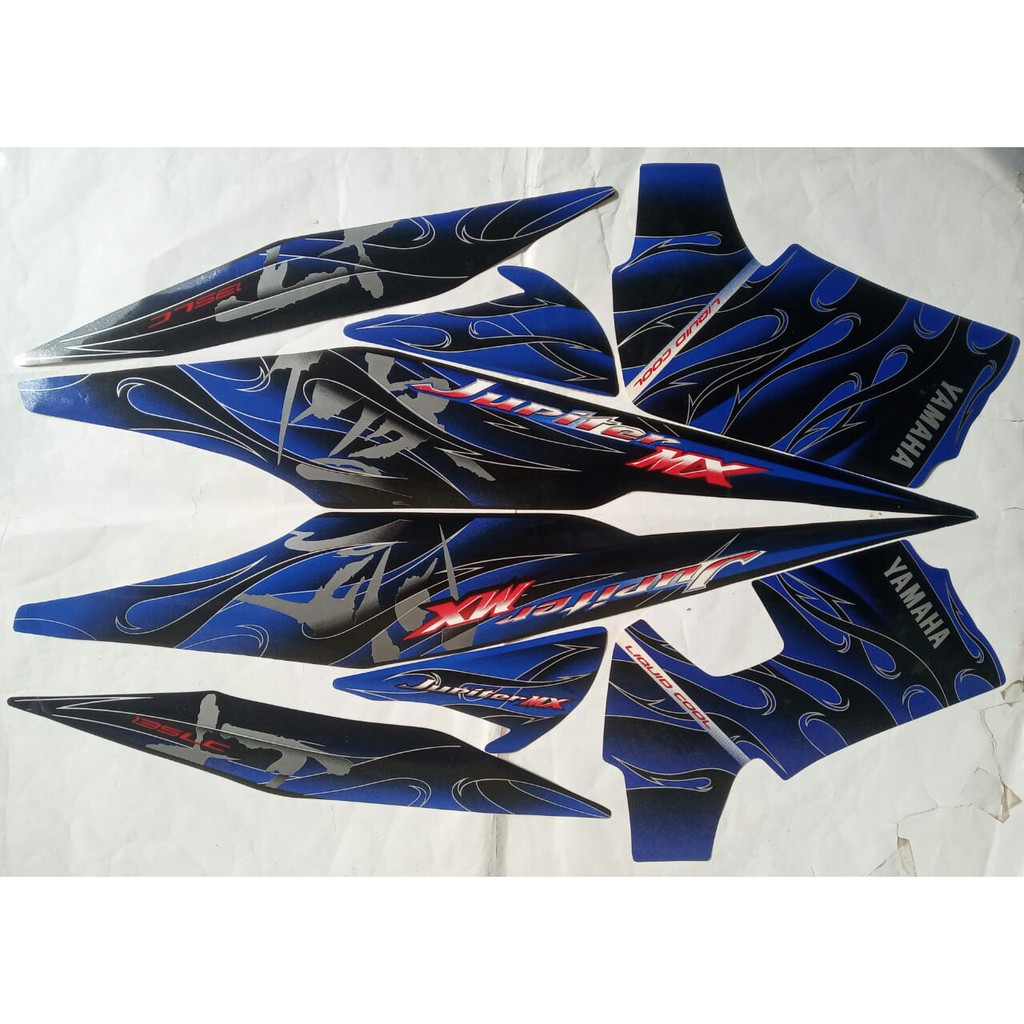 Jual stiker yamaha jupiter mx 135 2008 biru | Shopee Indonesia