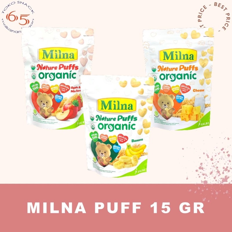 Jual Milna Puff 15gr. Snack bayi. makanan bayi. PCS | Shopee Indonesia