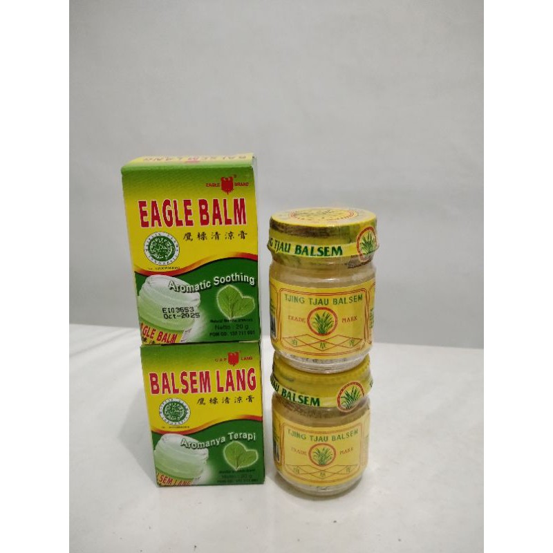 Jual Balsem Tjing Tjau, Cap Kaki Tiga dan Cap Lang eagle balm 20g ...