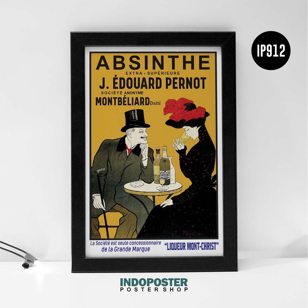 Jual Poster Vintage Retro Jadul Iklan Advertisement Absinthe J. Édouard ...