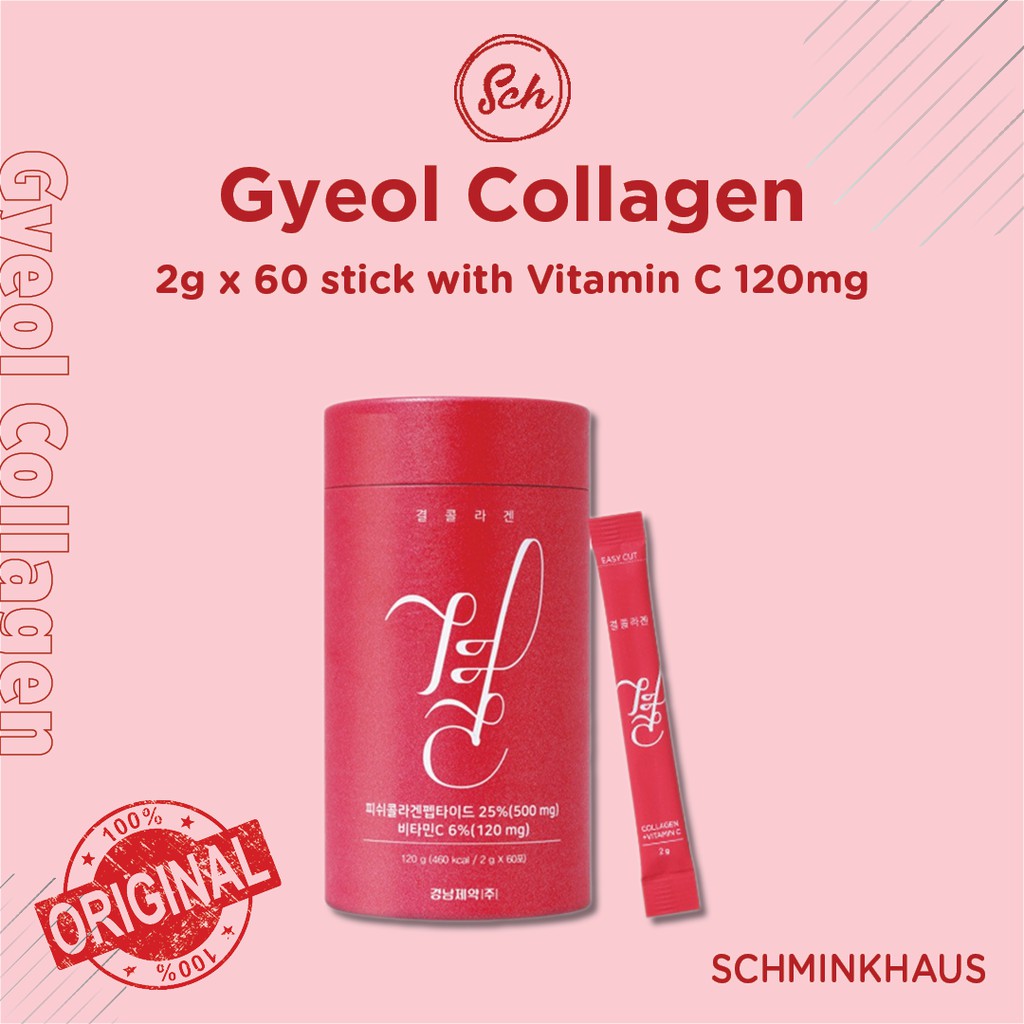 Jual GYEOL Collagen 2g x 60 stick with Vitamin C 120mg | Shopee Indonesia
