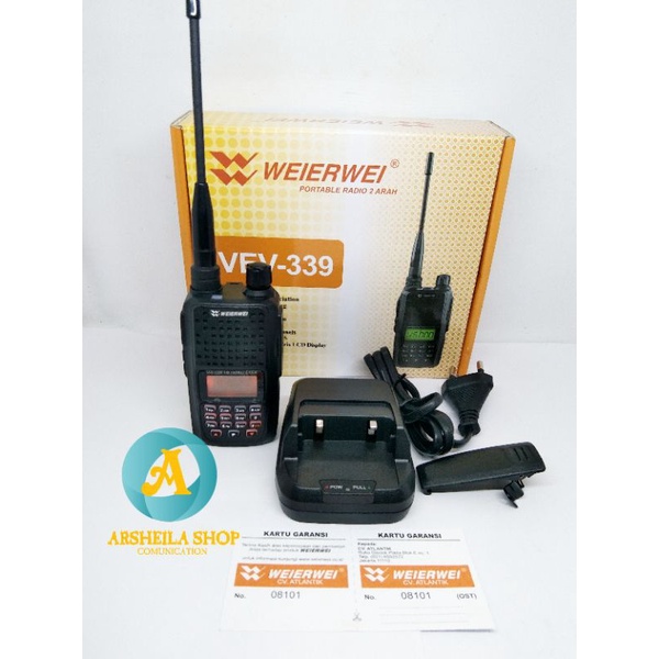 Jual Ht weierwei vev 339 vhf 5watt original | Shopee Indonesia