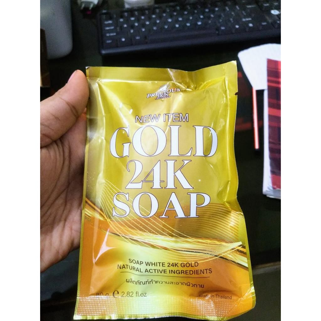 Jual 24K PRECIOUS SKIN GOLD 24K WHITENING ANTI MELASMA FACIAL CREAM 15g / facial soap 50g /body ...
