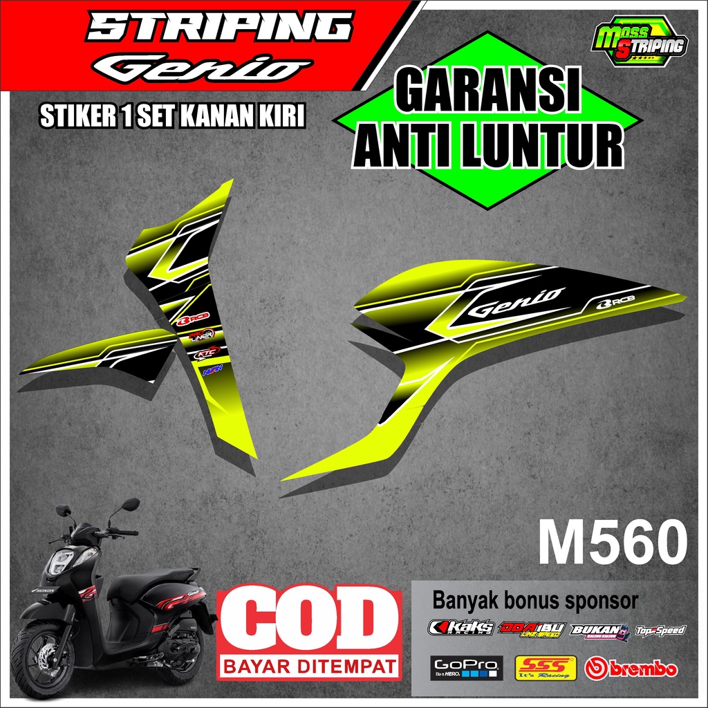 Jual Sticker Striping Variasi Genio Semi Full Kode M560 - Stiker ...