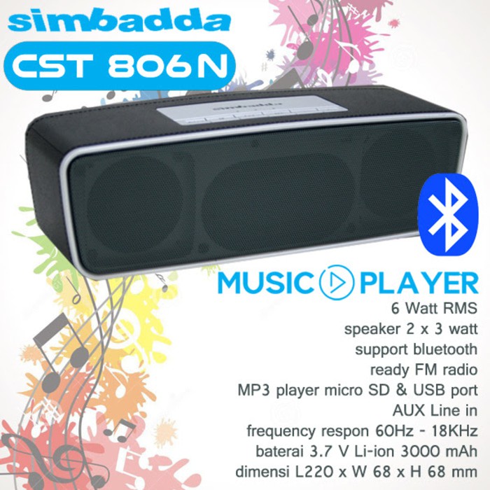 Jual Simbadda Speaker Bluetooth CST 806N Original | Shopee Indonesia