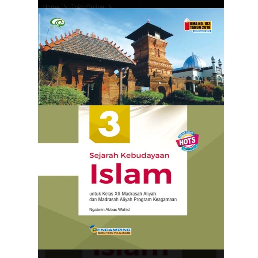 Jual Sejarah Kebudayaan Islam (SKI) utk MA & MA PK Kelas 12 (KMA 183) | Shopee Indonesia