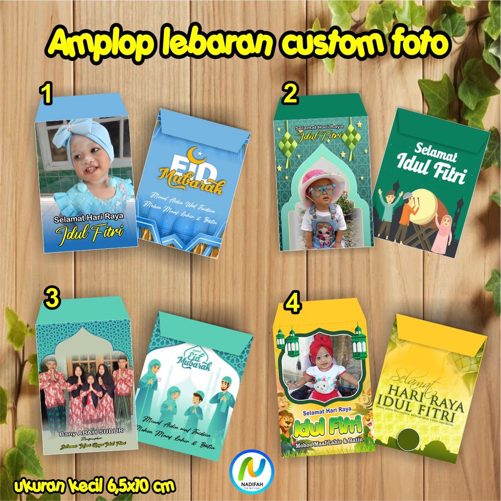 Jual Amplop lebaran custom foto | Shopee Indonesia