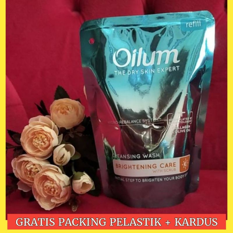 Jual OILUM BRIGHTENING CLEANSING WASH 175ML CARE OILUM BODY WASH REFILL ...