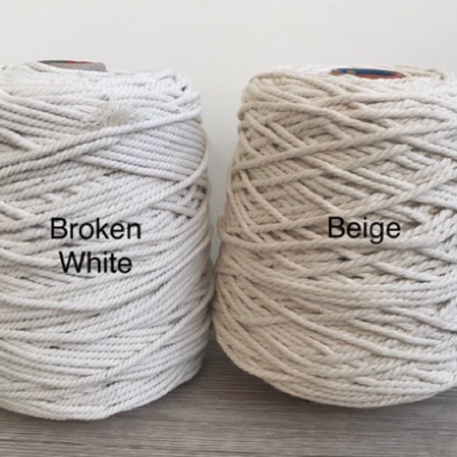 Jual TALI KATUN MACRAME COTTON ROPE MAKRAME 4mm | Shopee Indonesia