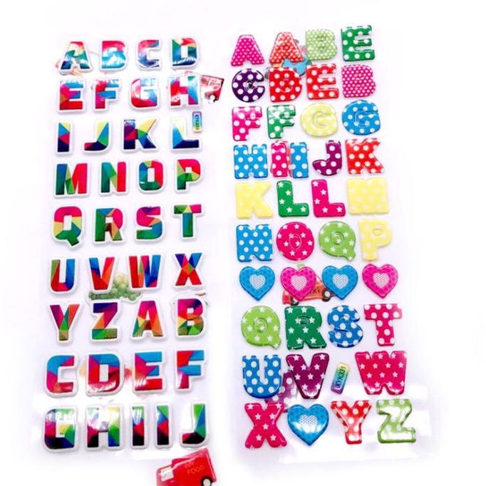 Jual STIKER ANAK 3D TIMBUL - ABJAD | Shopee Indonesia