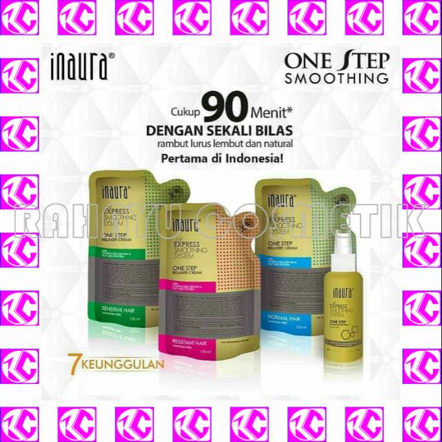 Jual Inaura Mini One Step Express Smoothing System 130 ml + 50 ml Obat Pelurus Rambut | Shopee ...