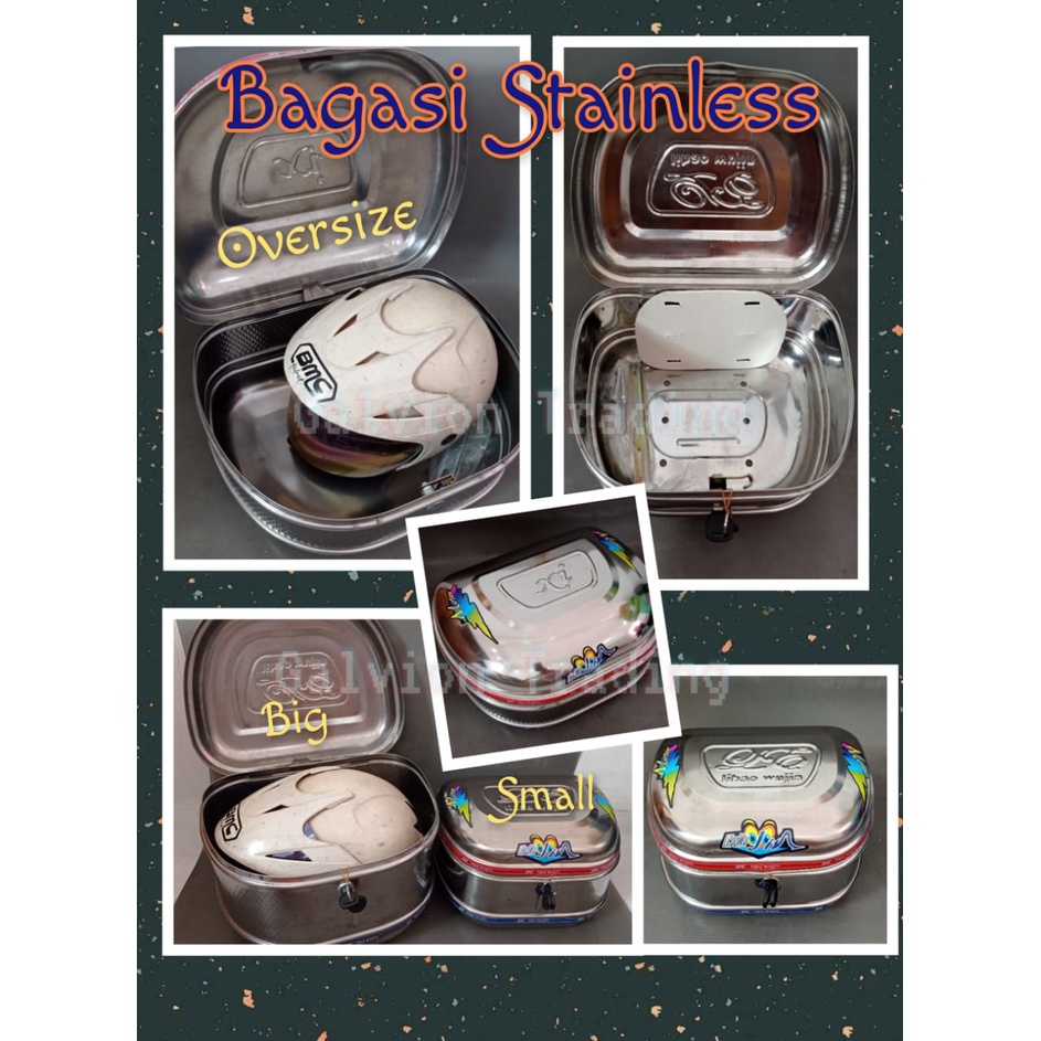 Jual motor box stainless rear motor box bagasi motor stainless | Shopee ...