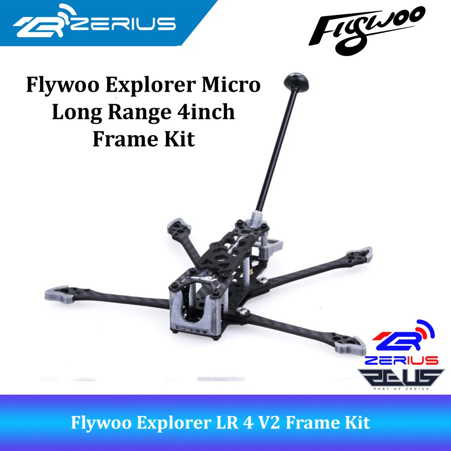 Jual FLYWOO Explorer LR 4 V2 Frame Kit, Micro Long Range Frame Kit ...