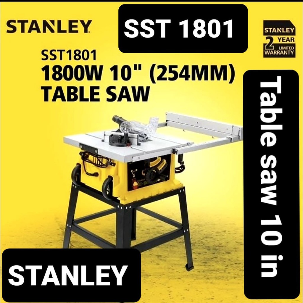 Jual NEW STANLEY 1801 Table Saw 10 inch sst 1801 Stanley sst1801 ...
