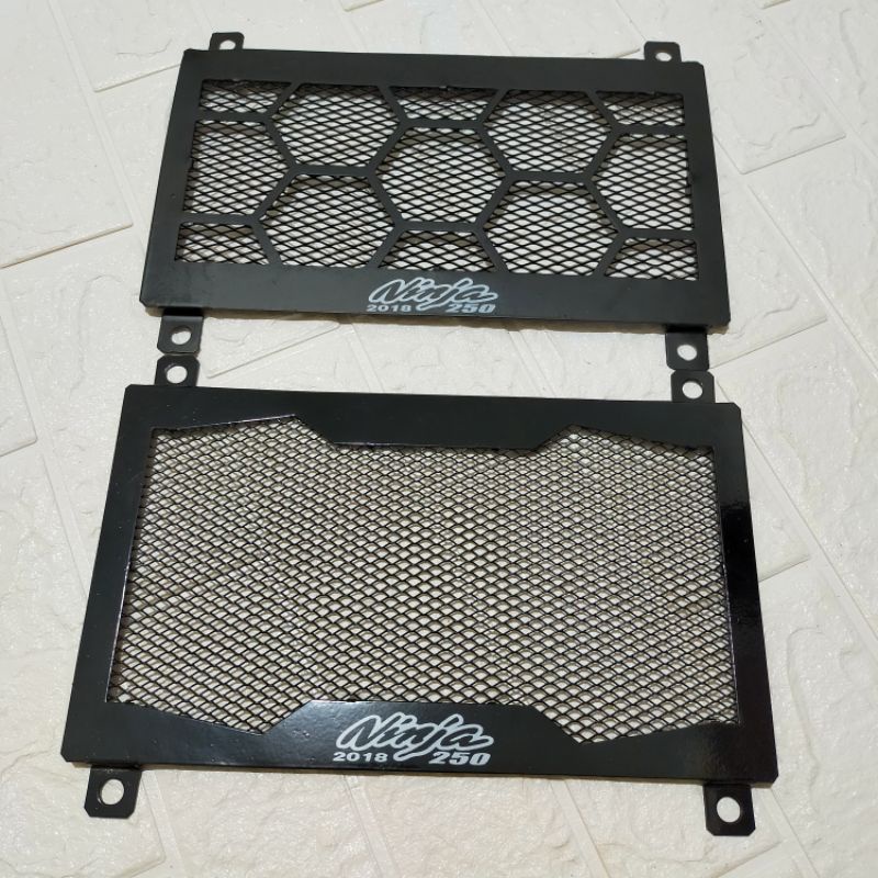 Jual Tutup radiator ninja 250FI 2018 cover radiator all new ninja 250 ...