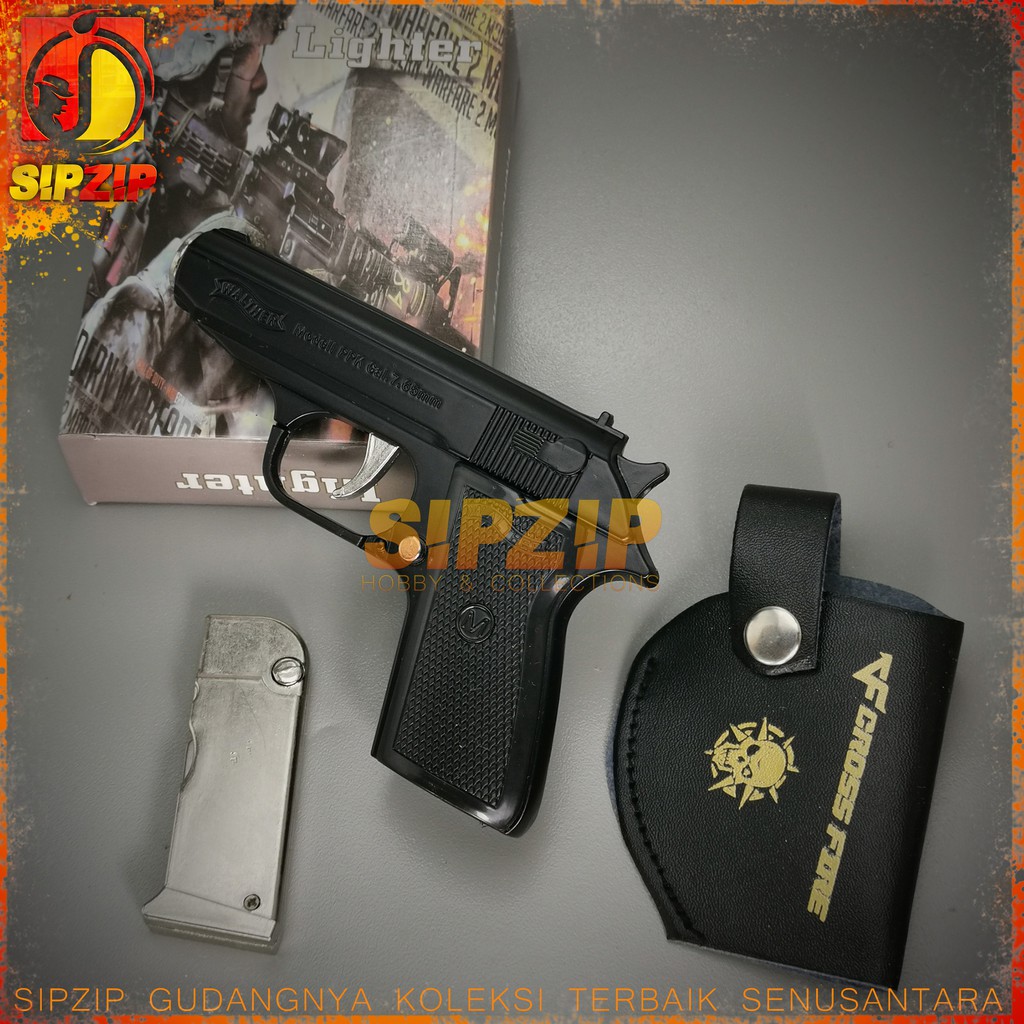 Jual KOREK API PISTOL PISAU CROSS KNIFE SURVIVAL ISI ULANG GAS LIGHTER ...