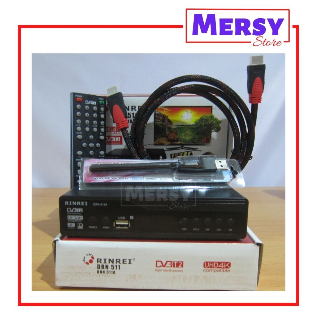 Jual Rinrei Set Top box DRN 511 Digital TV Receiver STB DVB-T2 | Shopee Indonesia