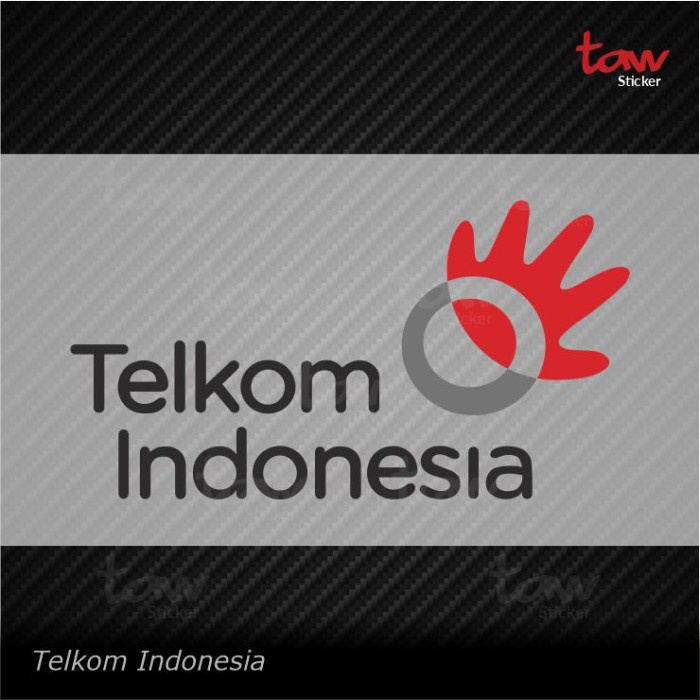 Jual Telkom Indonesia Cutting Sticker Stiker Kaca mobil motor Helm ...