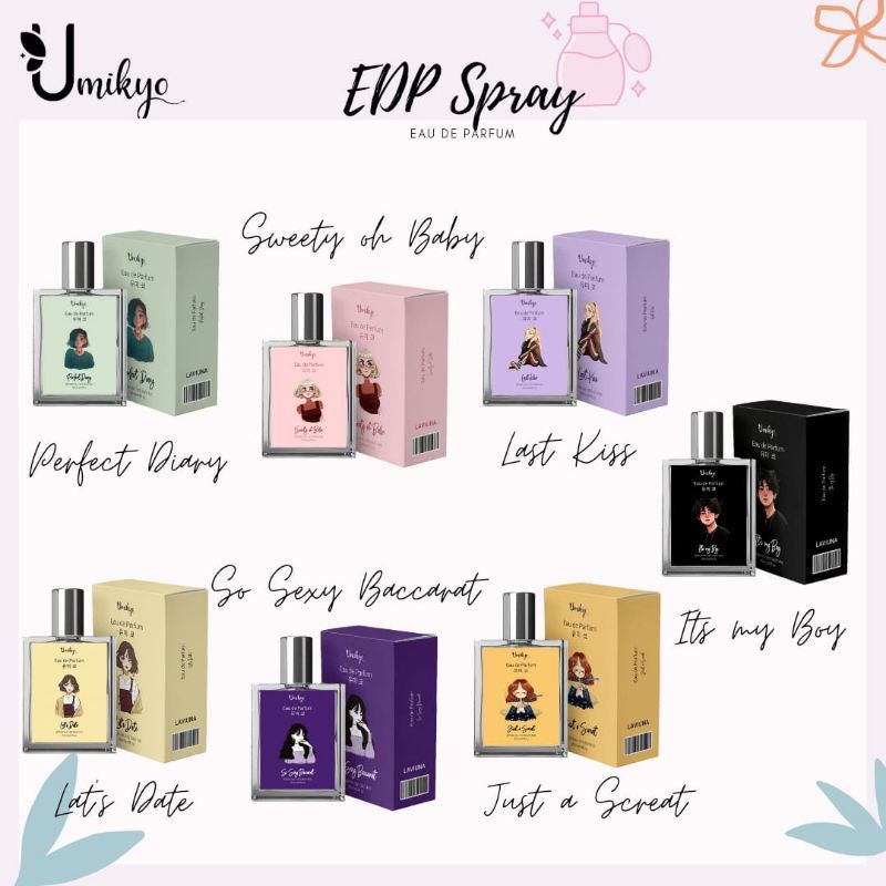 Jual Eau De Parfum By Umikyo spray 30ml | Shopee Indonesia