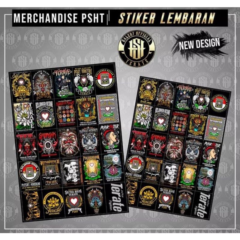 Jual STIKER LEMBARAN PSHT STIKER PSHT STIKER TERATE STIKER ANTI AIR STIKER PSHT TERMURAH ...