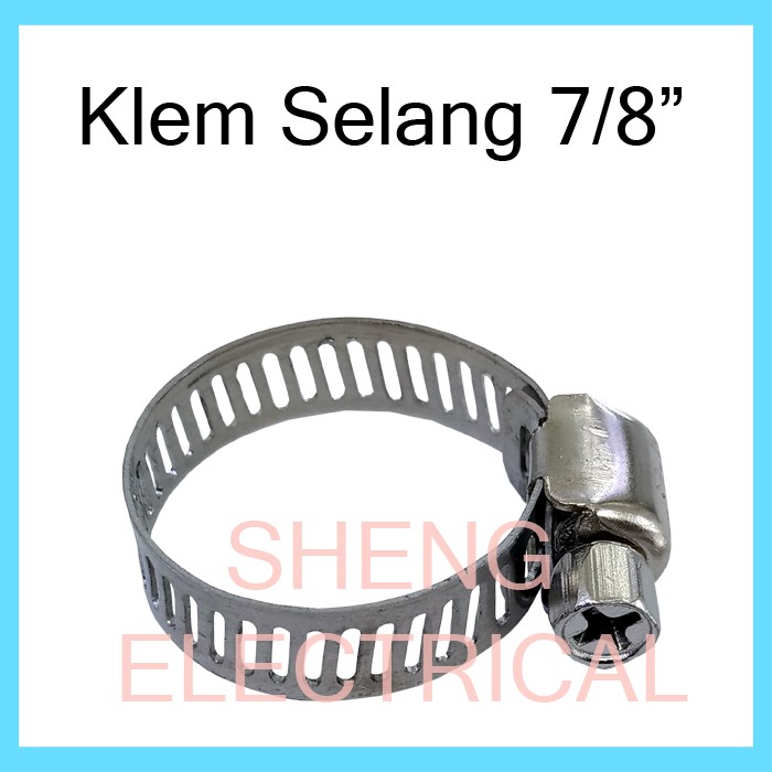 Jual Klem Selang 7/8" Inch Hose Clamp 7/8in Cincin Selang 7/8 inci Kran ...