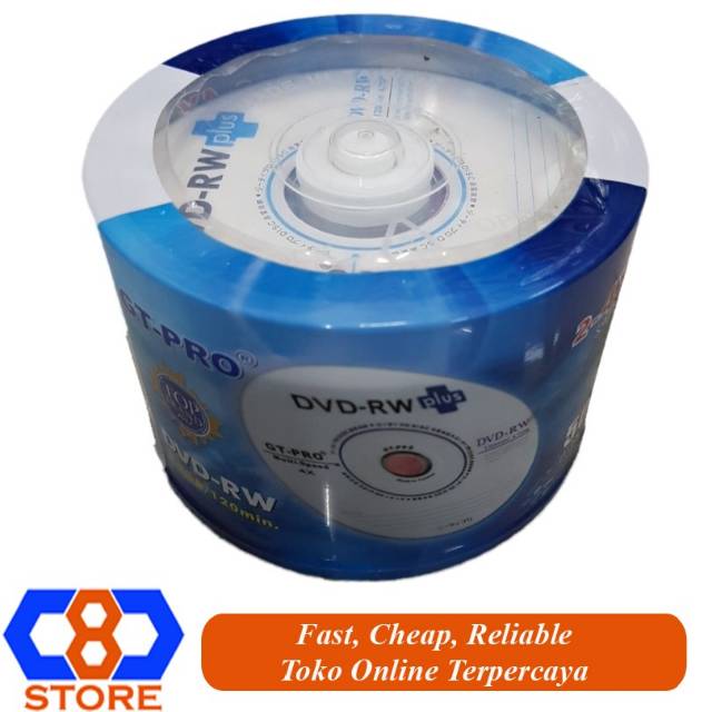 Jual DVDRW BLANK DVDRW GTPRO PLUS DVD-RW GT-PRO PLUS 50 PCS RESMI | Shopee Indonesia