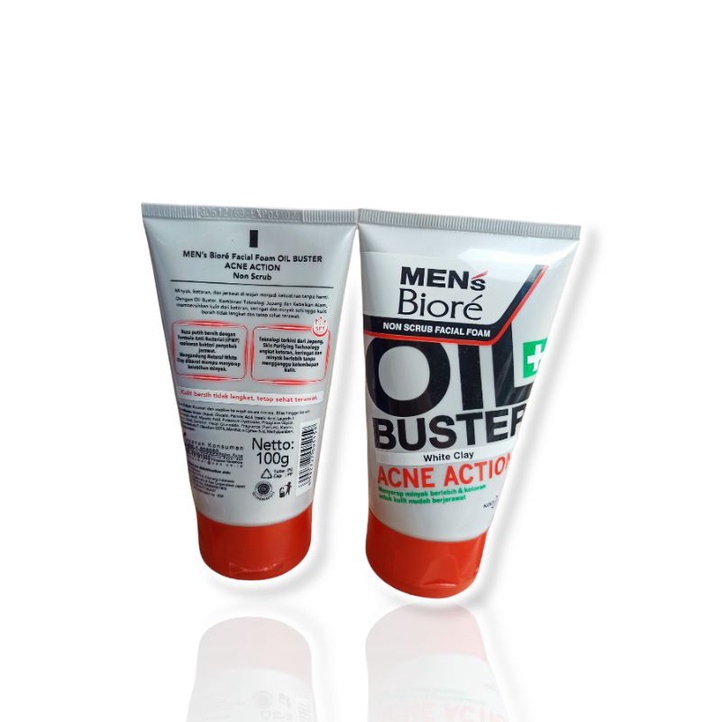 Jual MEN BIORE oil buster acne solution 100g | Shopee Indonesia