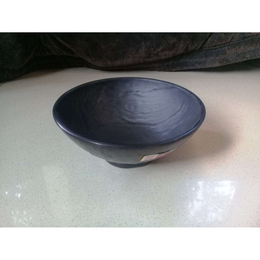 Jual Mangkok Relief Model Batu 6.8" Hitam Melamine - Golden Dragon ...