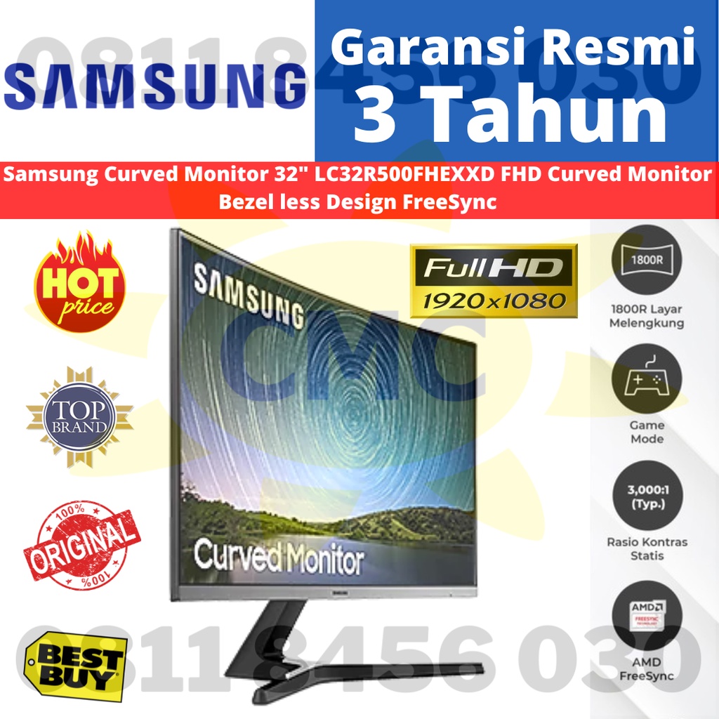 Jual Monitor Samsung 32 Inch FHD LED Curved C32R500 LC32R500FHE ...
