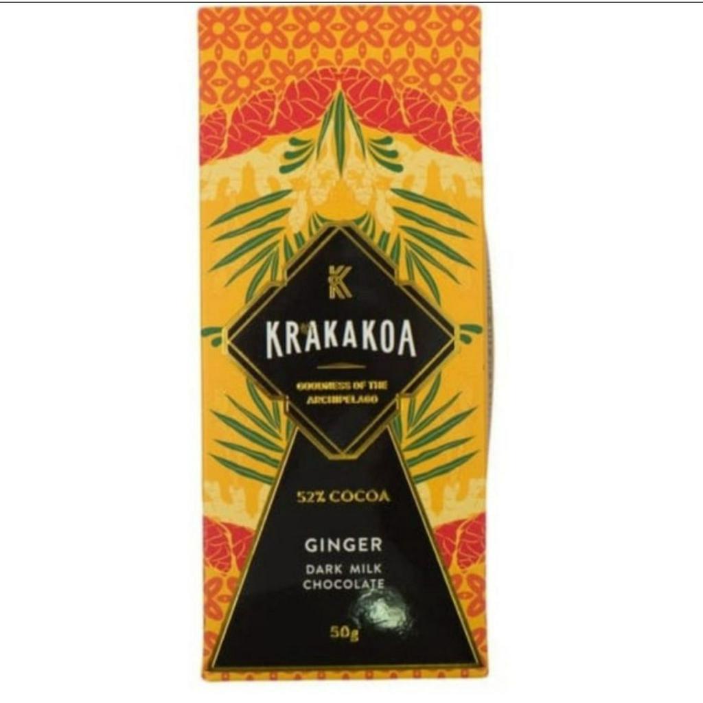 Jual KRAKAKOA DARK MILK 52% GINGER | COKLAT | COKELAT | CHOCOLATE BAR ...