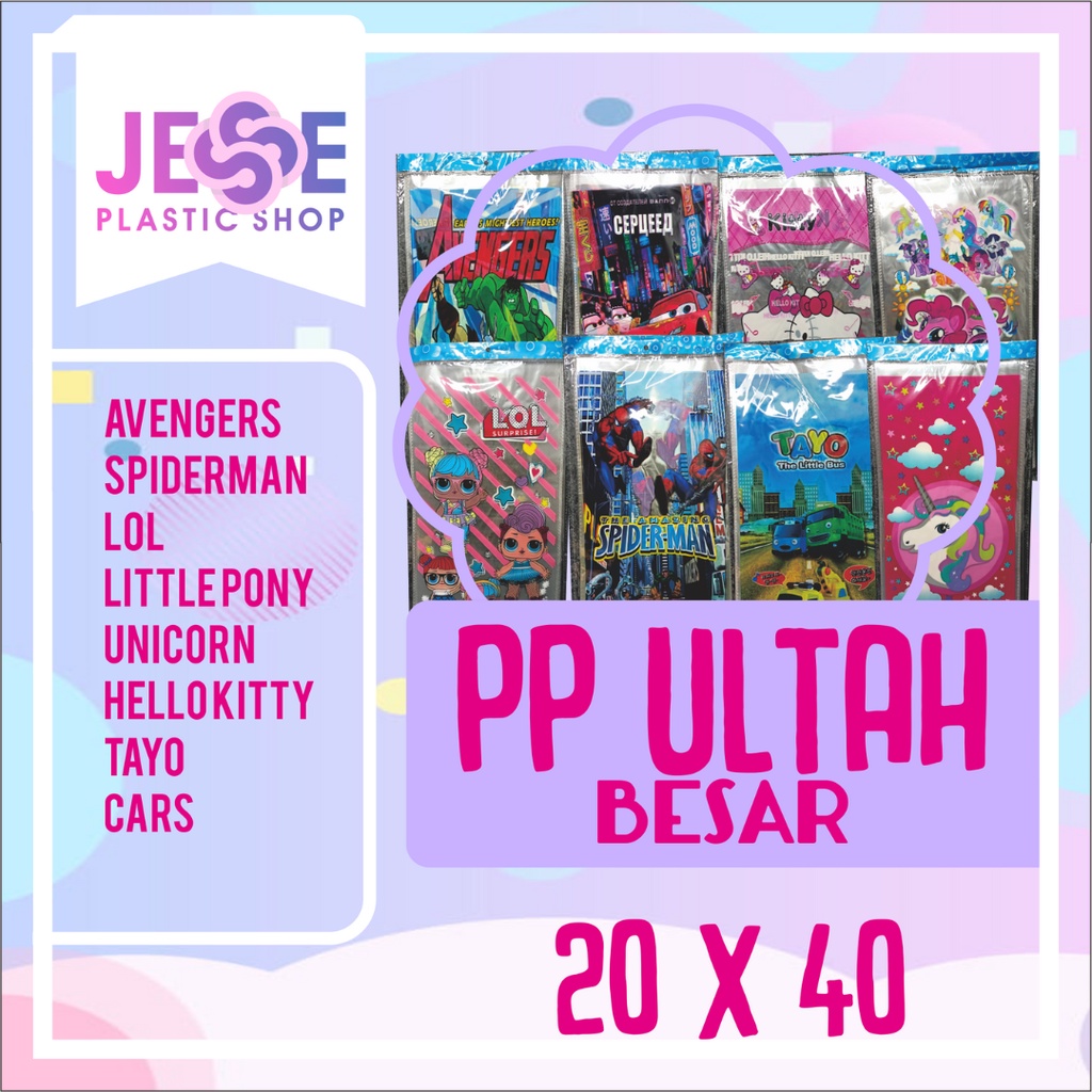 Jual Plastik Ulang Tahun | | Plastik Ultah Karakter | Kantong Plastik ...